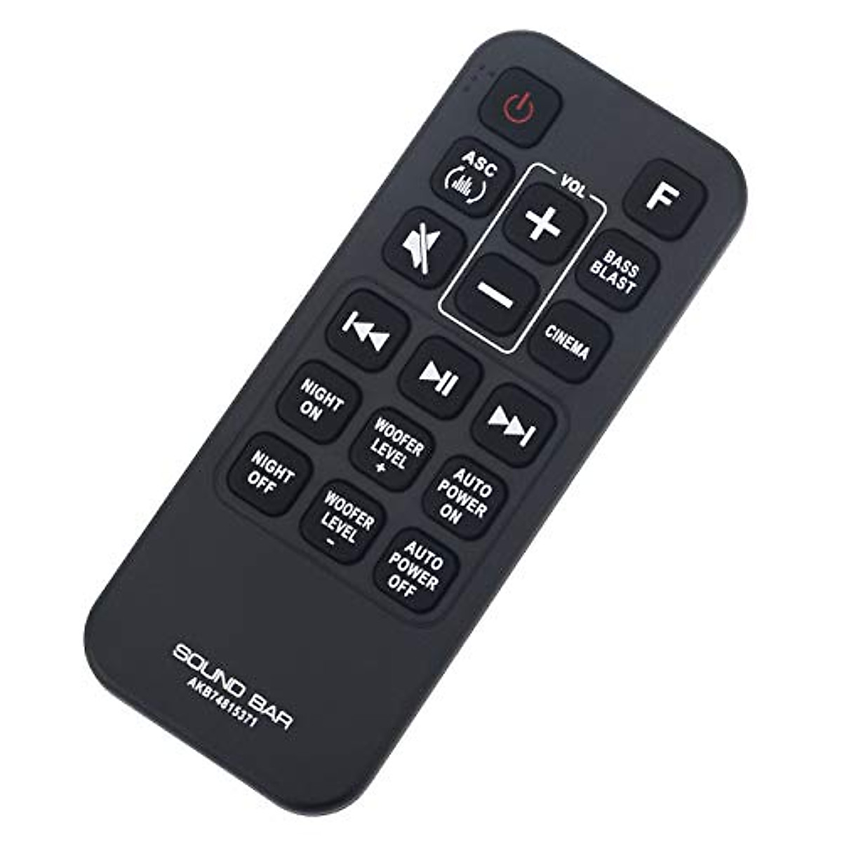 AKB74815371 Replace Remote Control fit for LG Sound Bar Speaker System SJ3 SJ4 SPJ4B-W SK4D SL3D SPH4B-W Soundbar SPJ4BW SPH4BW