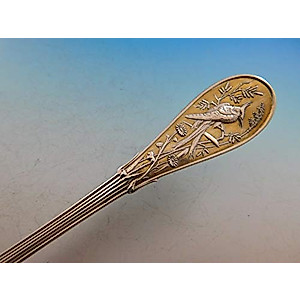 Japanese by Tiffany and Co. Sterling Silver Fish Server w/Silver Bird Vermeil