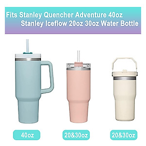 LYYACO 2 Pcs Protective Silicone Boot Sleeve Cover for Stanley Tumbler Quencher Adventure 40oz IceFlow 20oz 30oz, Anti-Slip Silicone Water Bottle Bottom Cover for Stanley Tumbler (Black+Gray)