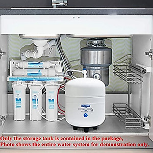 HIDROTEK 2.8 Gallon RO Water Storage Tank for Reverse Osmosis Water Filtration Systems -NSF Certificated-1/4"