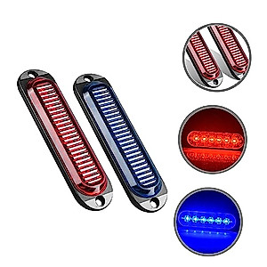 SUPVOX 2pcs marker lights for trucks trailer side marker lights Light for Truck Light for Camper police light bar LED trailer marker lights LED trailer lights headlights car abs