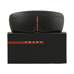 PRADA LINEA ROSSA PS 02XS - DG002G Sunglasses BLACK RUBBER w/POLAR DARK GREY 60mm