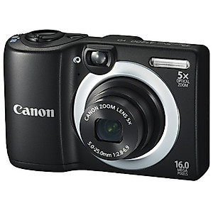 Canon PowerShot A1400 16.0 MP Digital Camera with 5x Digital Image Stabilized Zoom 28mm Wide-Angle Lens and 720p HD Video Recording (Black) (OLD MODEL)