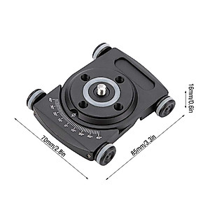 Tosuny FY-01 Table Top Dolly Car Roller Desktop Video Rail Track Slider for DSLR Rig Film Camera, Strong and Durable, Equipped with 1/4 Screws, Compatible with All Ball Heads and Magic Arms