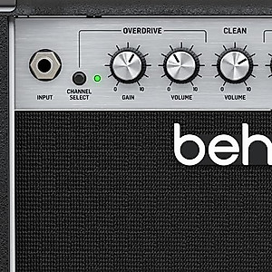 Behringer HA-20R 20 Watt Guitar Amplifier with 2 Independent Channels, VTC Tube Modeling, Reverb and Original Bugera 8" Speaker