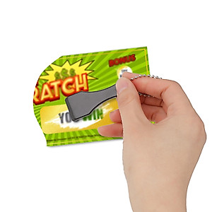10 Pcs Lottery Ticket Scratcher Scratch Off Scratcher Tool Plastic Scraper Tool Keychain Lotto Scratcher Keyring Scoop Shape Lotto Scratcher Keyring Scraper for Label Sticker Remover Tool Black