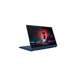 Lenovo IdeaPad Flex 5 14" FHD Touchscreen Convertible 2 in 1 Laptop, AMD Ryzen 3 5300U, 4GB RAM, 128GB SSD, Abyss Blue, Windows 11 S, 32GB Hotface USB Card