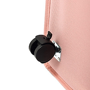 Foldable Laundry Basket, Large Capacity Removable Hamper with Wheels, for Storing Toys Clothes. 17.7" x 9.9" x 2.4"