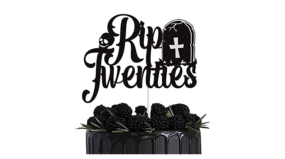 Glamorous Rip 20s Cake Topper for 30th Birthday