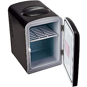 Uber Appliance UB-CH1-MB, Skin Care, Beauty, Makeup, Cosmetics Storage | Skincare Bedroom | Portable Mini Fridge Cooler and Warmer, 4L, blackout matte black