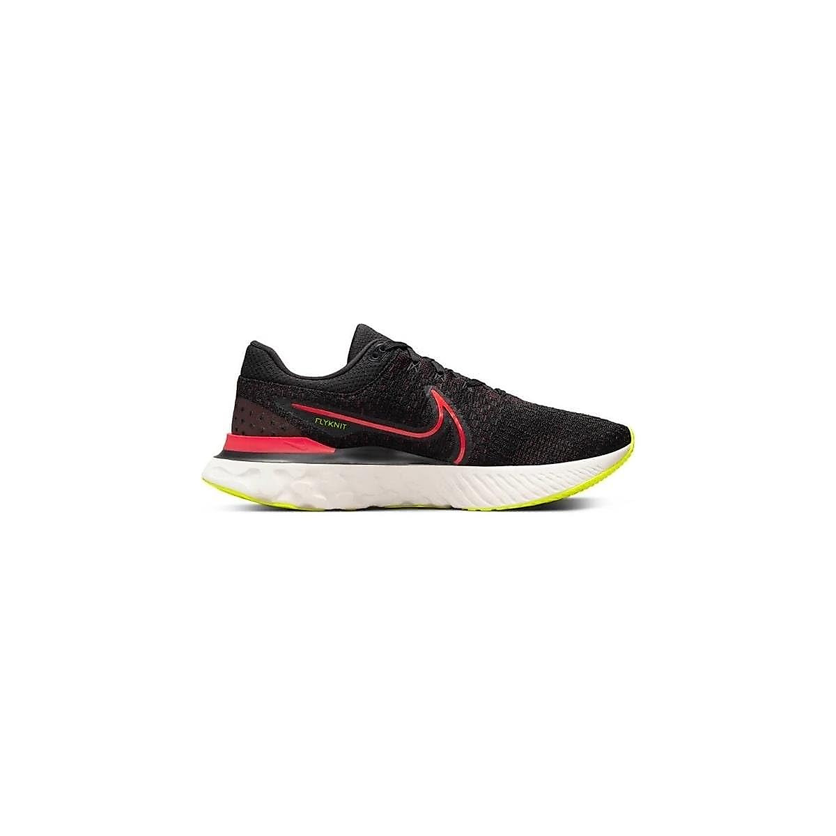 Nike mens React Infinity Run Flyknit 3 DH5392003, Black/Siren Red, 10