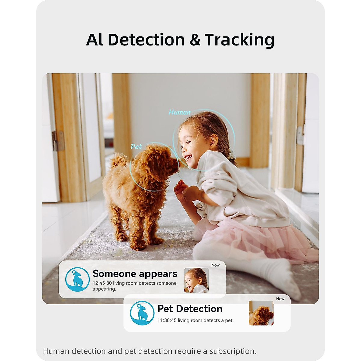 blurams Security Camera, 2K Indoor Camera 360-degree Pet Camera for Home Security w/ Motion Tracking, Phone App, 2-Way Audio, IR Night Vision, Siren, Works with Alexa & Google Assistant