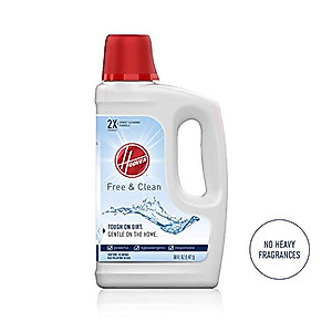 Hoover Free Deep Cleaning Carpet Shampoo, Concentrated Machine Cleaner Solution, 50oz Hypoallergenic Formula, AH30952, White, 50 Fl Oz (Pack of 1)
