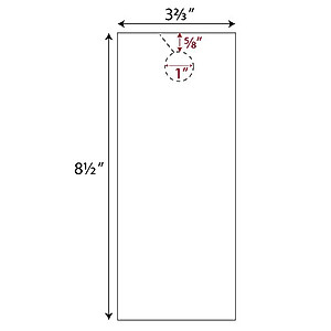 3-UP Print-Ready Door Hangers Orbit Orange Item 212 65lbAB Pkg of 250 Sheets 8.5" x 11"