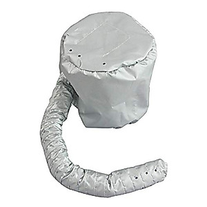 XUELI Portable Soft Hair Drying Cap Hair Dryer Home Barbershop Oil Cap Salon Hairdressing Hat Bonnet Caps Attachment Hair Care Perm Helmet Hair Steamer (Silver)
