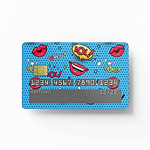 HK Studio Card Skin Sticker Sticker Bomb for EBT, Transportation, Key, Credit, Debit Card Skin - Protecting and Personalizing Bank Card - No Bubble, Slim, Waterproof, Digital-Printed