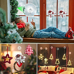 HangerSpace Suction Cup Hooks, 1.77 Inches Clear PVC Suction Cups with Metal Hooks Removable Small Suction Cups for Kitchen Bathroom Shower Wall Window Glass Door - 12 Packs