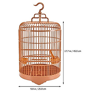 Mipcase 2 Pack Plastic Round Bird Bird cage jaulas para pajaros Bird Cages for Parakeets Cage for Parakeet