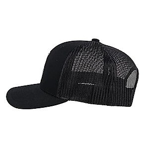 HOOEY Knox Punchy Adjustable Snapback Hat (Black/White)