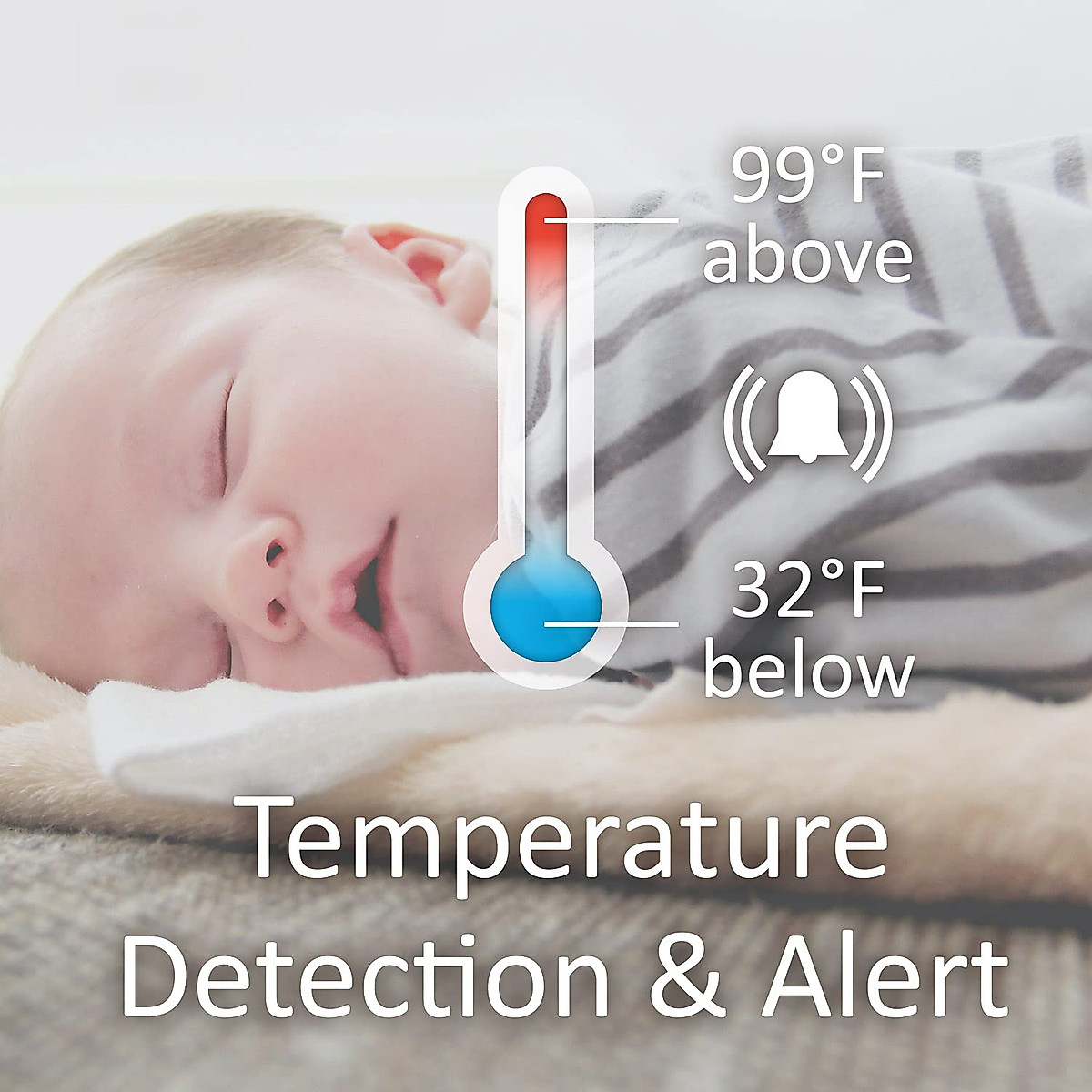 Axvue Video Baby Monitor, Comfortable Slim Design Handheld Enclosure, 4.3" Screen Monitor & 2 Camera, Range up to 1000ft, 12 Hour Battery Life, 2-Way Talk, Night Vision, Temperature Monitor, No WiFi.