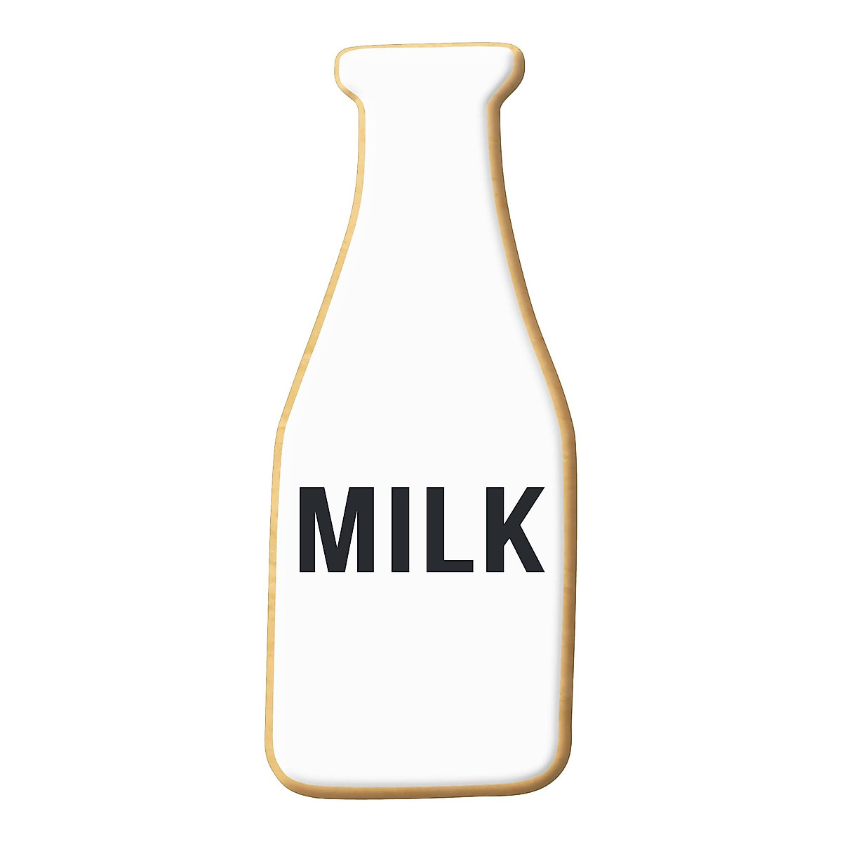 Milk Bottle Cookie Cutter 4.5 Inch – Made in the USA – Foose Cookie Cutters Tin Plated Steel – Milk Bottle Cookie Mold