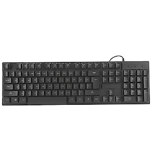 Gaming Keyboard,RGB Backlit Gaming Keyboard,104 Keys USB Wired Mechanical Keyboard,Water-Resistant Design with Drainage Holes,for Desktop,Computer,PC