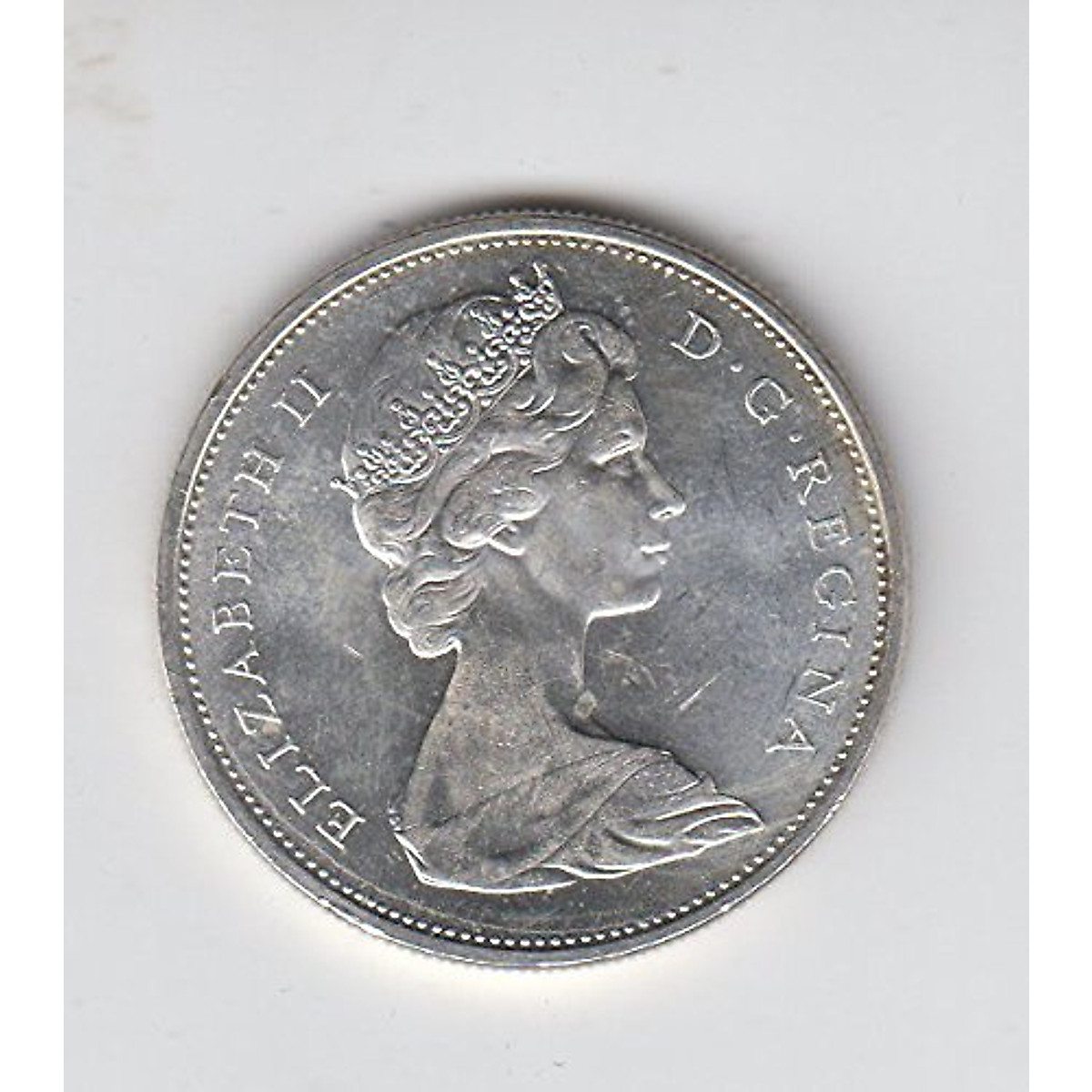 1965 Canada - Canadian Silver Dollar Coin $1 About Uncirculated