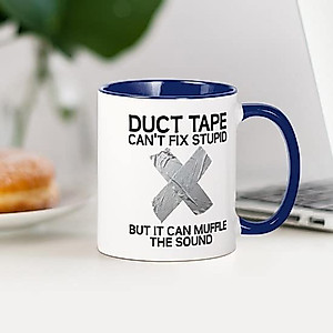 CafePress Duct Tape Fix Stupid Muffle The Sound Mugs Ceramic Coffee Mug, Tea Cup 11 oz
