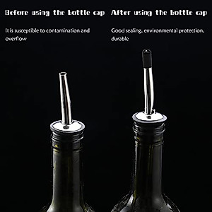 RYKOMO 200 PCS Pourers Dust Covers Black Pourer Cap Rubber Caps Olive Oil Liquor Bottle Pour Spout Cover Pour Dispenser Spout Dust Covers