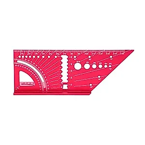 Professional Mitre Ruler with Clear Scale Angle/Drilling Locator Mitre Measuring Gauge Easy Operation Woodworking Measuring Gauge Ruler Line Drawing Device Mitre Measuring Measure Tool