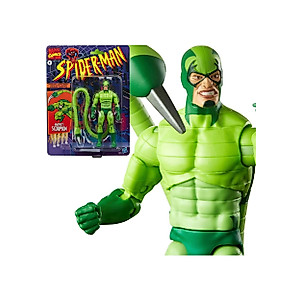 Marvel Legends Series Comics Scorpion 6-inch Action Figure Toy, 4 YEARS+, 5 Accessories