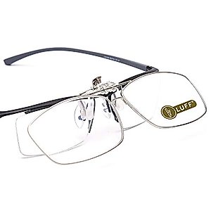 LUFF Reading Glasses Clip Anti-blue light Magnifying Glass Portable Clips(4.0X)