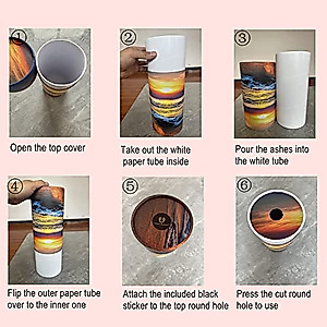 Ocean Sunset Scattering Urn – Biodegradable Scatter Tube for Ashes - Cremation Urn for Adult Ashes (Large)