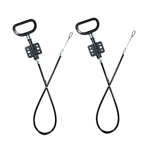 KUANYUOO Recliner Sofa and Reclined Chair Replacement Cable D Handle Pull Type, O-Shaped End,Total Cable Length(Include Handle):27inch,Exposed Cable Length:2.5inch DASO-4, 2Pcs