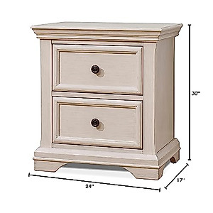 Sorelle Furniture Portofino Baby Dresser – Brushed Ivory Dresser for Nursery, Kids Bedroom Furniture, Dresser Drawers, Nightstand for Child’s Room with Drawers, Nursery Furniture-Brushed Ivory