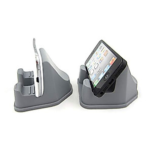 PhoneProp - Universal Fit Soft Flexible Smartphone Stand - Durable FDA High Grade Silicone - Color Gray