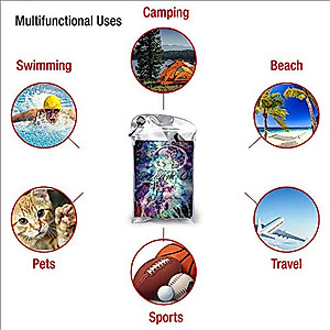 Moslion Quick Dry Hand Towel Galaxy Nebula Universe Dream Catcher Bath Hand Towel Decorative for Bathroom/Kitchen 15x31 Inch