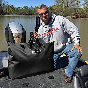 Buffalo Gear Fish Tournament Weigh in Bag for Bass Fishing - 32×19.7in Heavy Duty Fish Bag for Caught Fish Waterproof,Leakproof,Puncture Resistant
