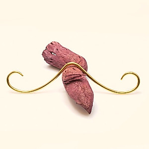 BodyJewelryOnline 1.2mm Gold Septum Mustache Septum Ring 16G Stainless Steel Moustache Septum Piercing Nose Ring Septum Jewelry