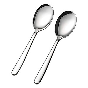 Yarebest 4-piece Large Buffet Serving Spoon Stainless Steel, 9.44 Inch