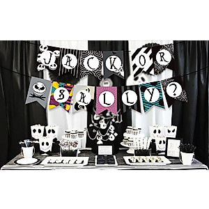 Nightmare Before Christmas Decorations Nightmare Before Christmas Gender Reveal Jack Skellington Birthday Decorations Halloween Gender Reveal for Halloween Party Decorations Supplies