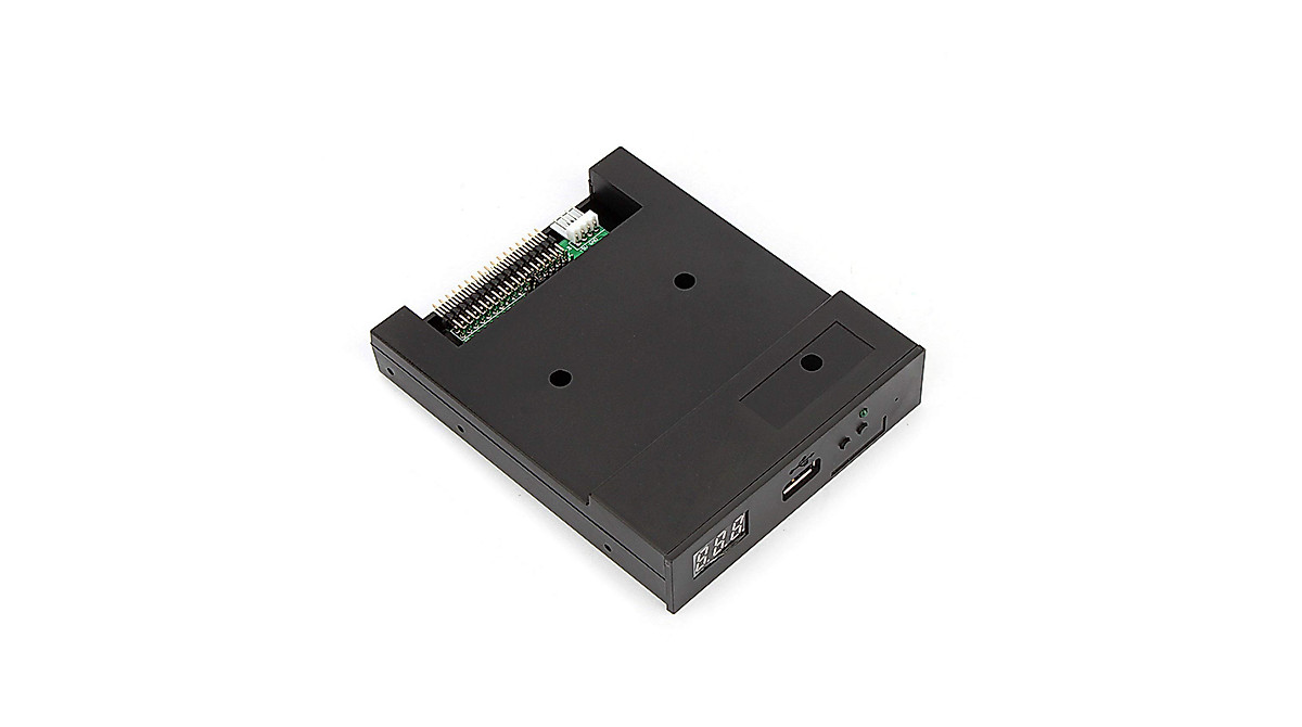 Yosoo USB Floppy Drive Emulator SFR1M44-U100K Black - Easy Storage Solution