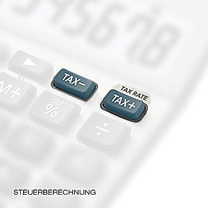 Casio CALCULATRICE DE Bureau MS-80 B, Solaire/Pile, Silver