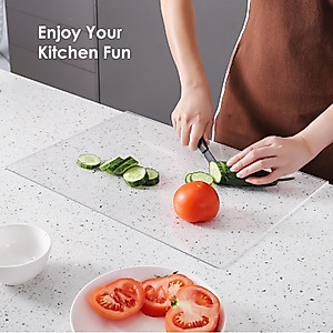 Acrylic Cutting Boards for Kitchen Counter,24x18 In Clear Cutting Board with Lip,Acrylic Cutting Boards with Non Slip for Kitchen Countertop Protection