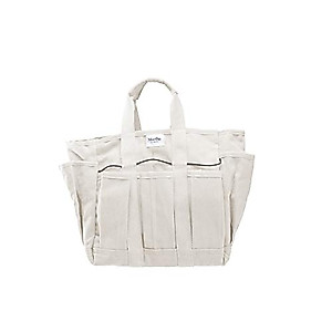 Martha Stewart Heavy-Duty Canvas Garden Bag with 6-Inch Exterior Pockets and 11-Inch Interior Pockets