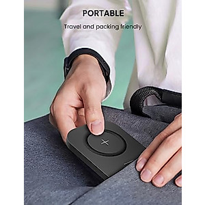 Wireless Charging Pad, JoyGeek Dual Wireless Charger for iPhone 14 Plus/14 Pro/14/13 Pro Max/Pro/Mini/12,Airpods 3/2,Wireless Phone Charger for Samsung S22/S21,24W Fast Wireless Charger（Black）