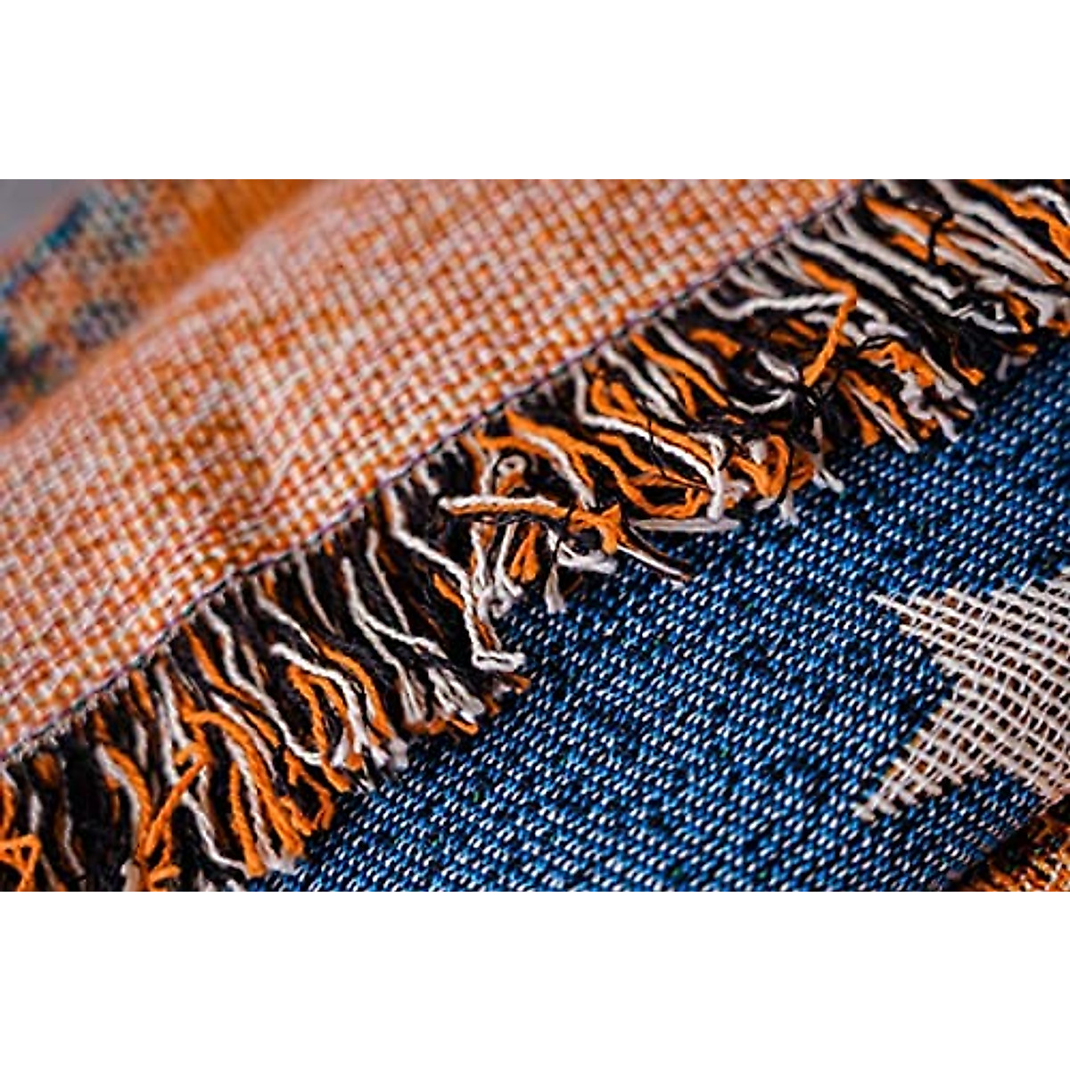 Vintage Halloween Sofa Blanket Throw Blanket 100% Cotton for Chair Sofa Couch Bed Cover Fit Home Cozy Knit Blankets for Autumn