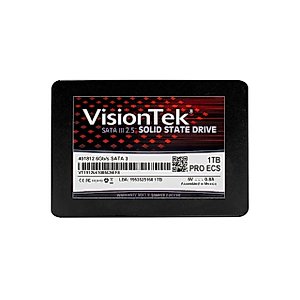VisionTek PRO ECS 7mm 2.5 Inch SATA III SSD - 1TB - Desktops, Laptops, Mac Systems