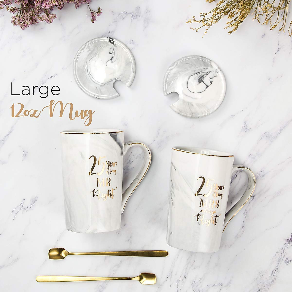 FORTIVO 25th Anniversary Wedding Gifts, Wedding Gifts Anniversary for Couple, Couple Gifts, Gifts for Anniversary Couple, 25th Wedding Anniversary Decorations, Anniversary 25th Gifts for Parents