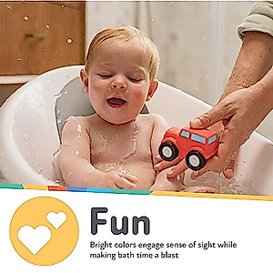 Nuby Squirt Wheels Baby Bath Toys - Baby Essentials - 4-Count